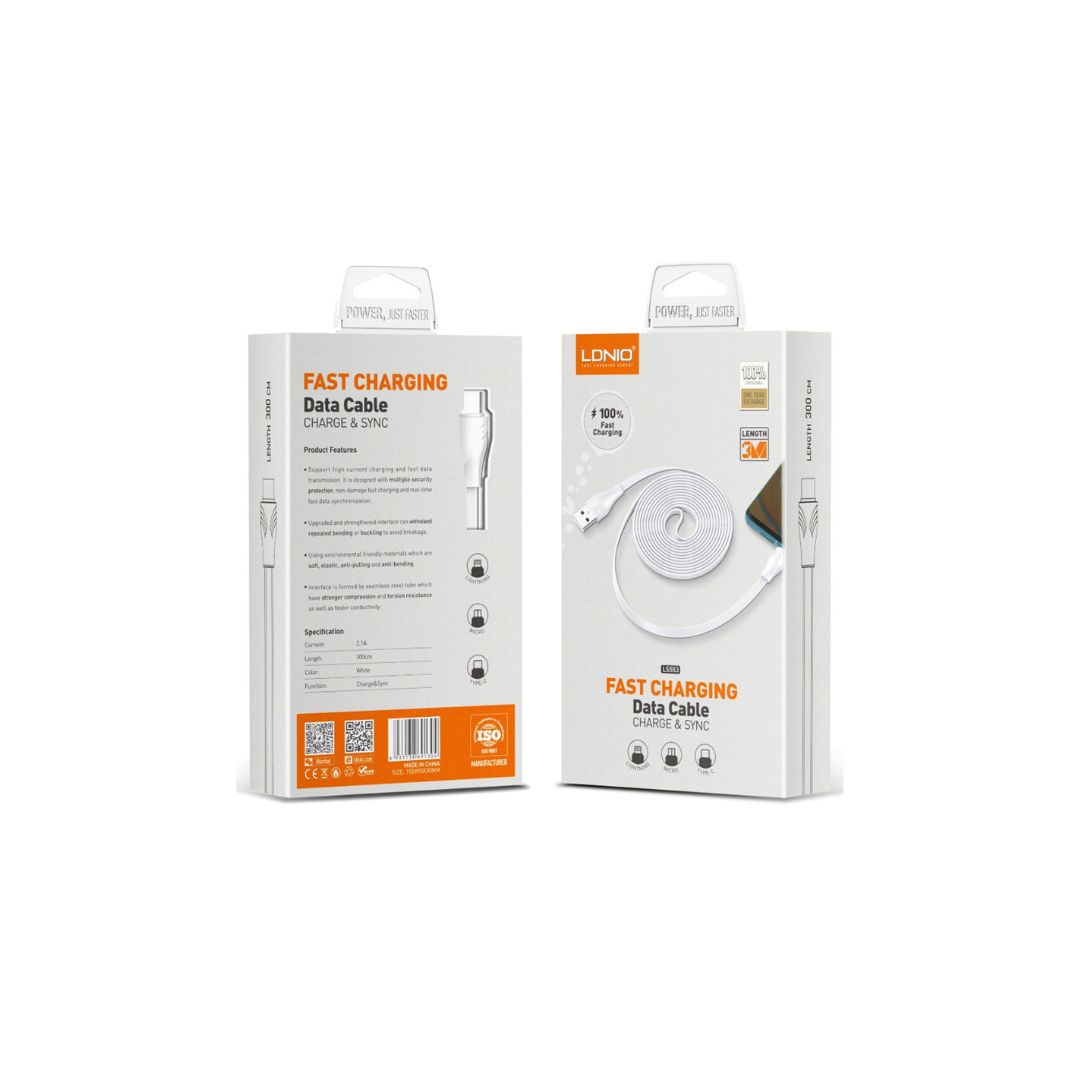 Cable IPhone Marca LDNIO LS-553 3 metros