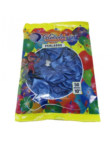 Paquete de globos 50 unidades color azul