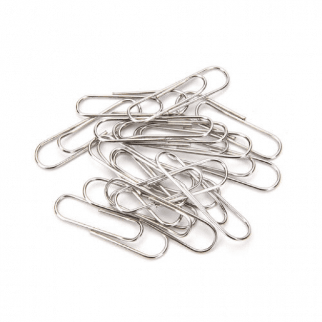 Clips metalicos 100 unidades 33mm