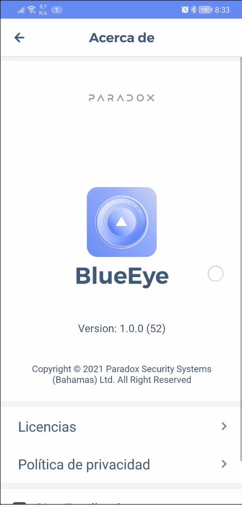Licencia programa Paradox Blue Eye Aplicacion Movil 1 año de membresia